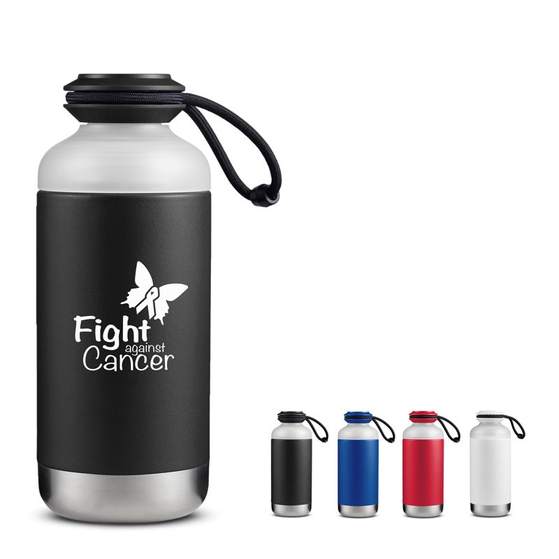 Custom Insulated Water Bottles | Vacuum Bottle with Dual Lids ...